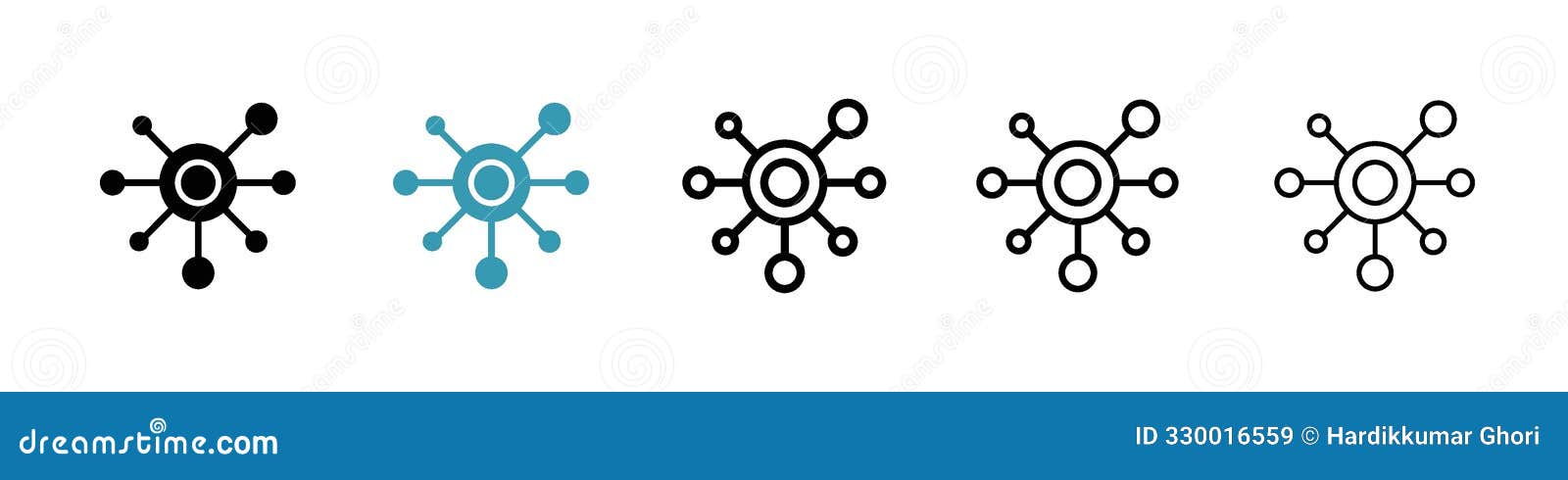 Decentralized Icon In Trendy Design Style. Decentralized Icon Isolated ...