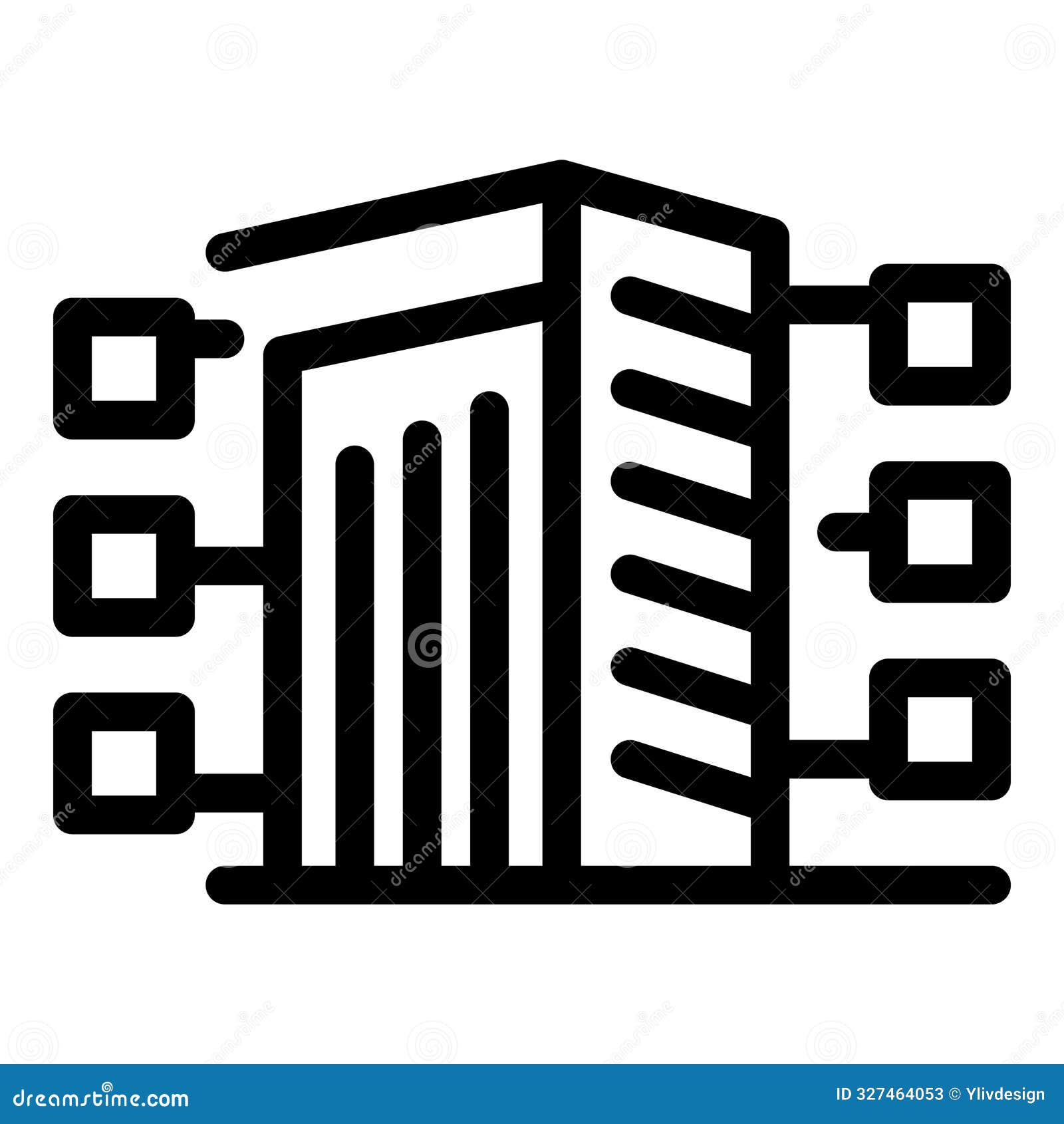 Network Redundancy Line Icon Cartoon Vector | CartoonDealer.com #317360719