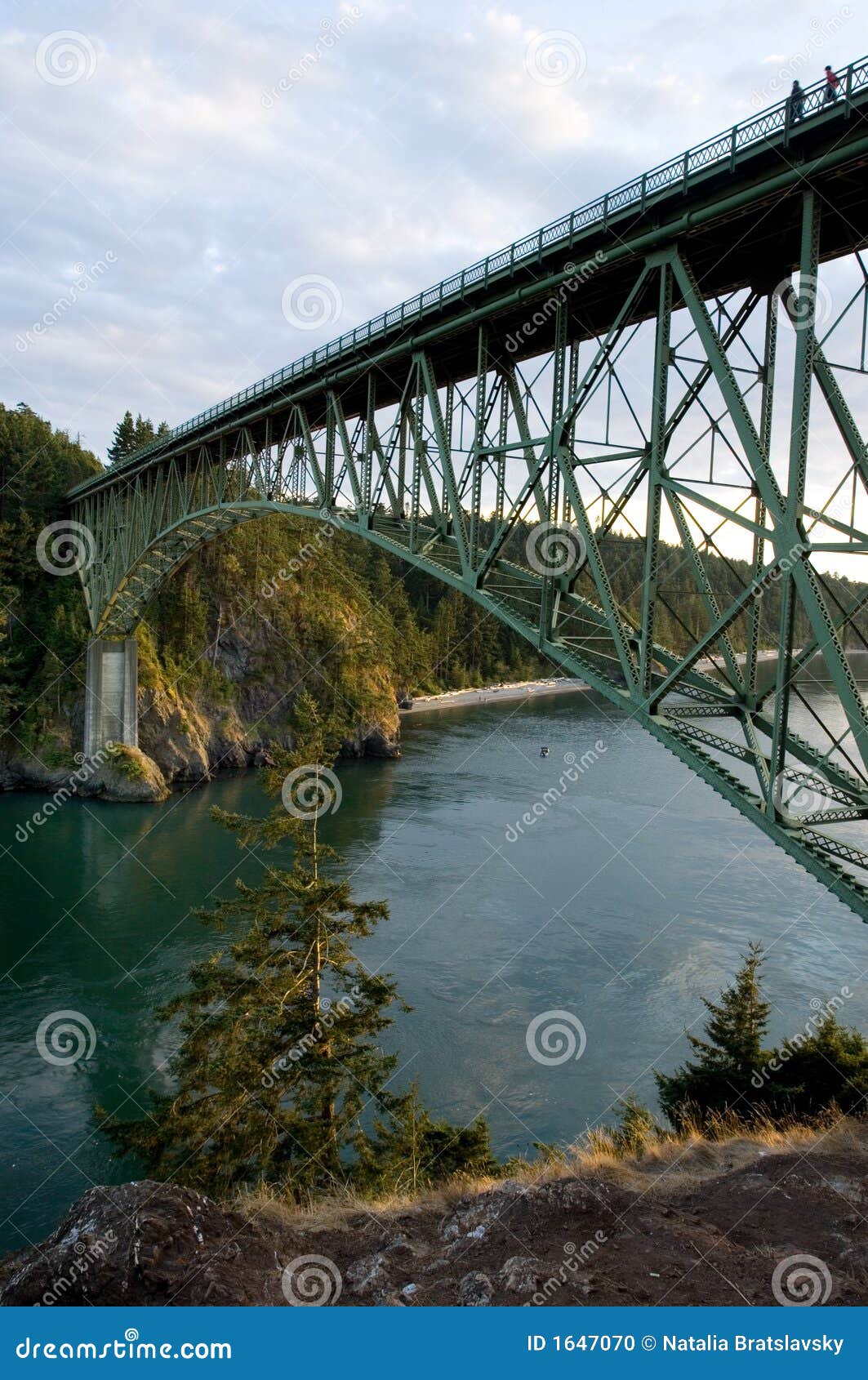 Deception Pass Bridge stock photo. Image of park, blue - 1647070