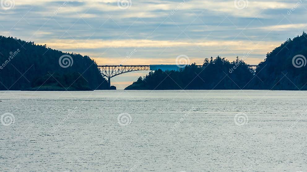 Deception Pass Bridge Being Repainted Stock Image - Image of deception ...