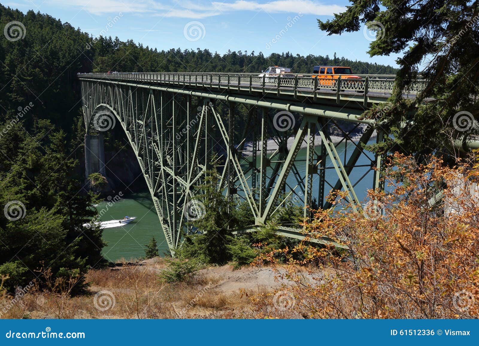 Deception Pass Bridge, Washington State, USA. Stock Photo - Image of ...