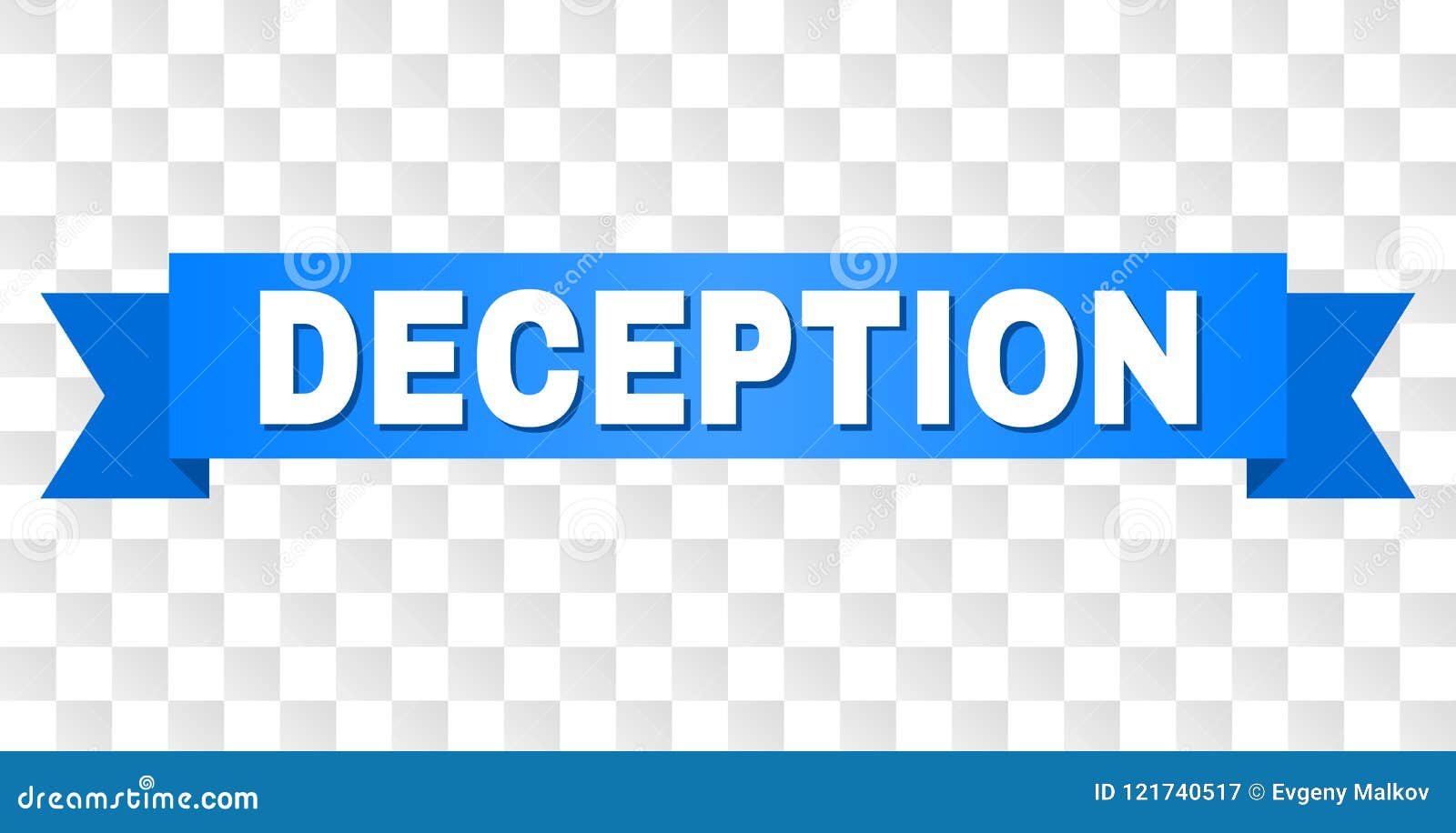 Blue Tape with DECEPTION Title Stock Vector - Illustration of ribbon ...