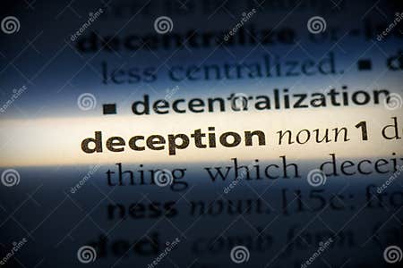 Deception stock image. Image of language, thesaurus - 161578491