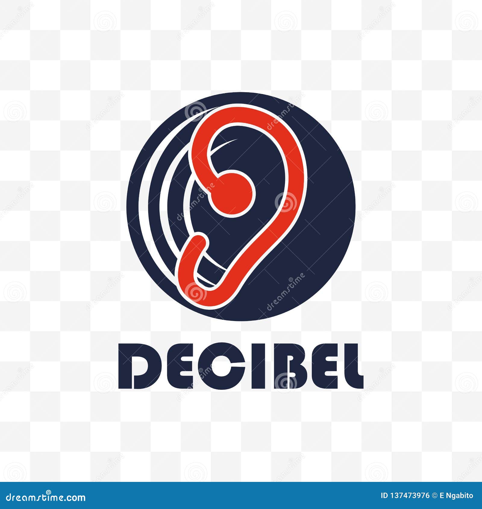 Decibel Logo Isolated on White Background. Vector Stock Vector ...