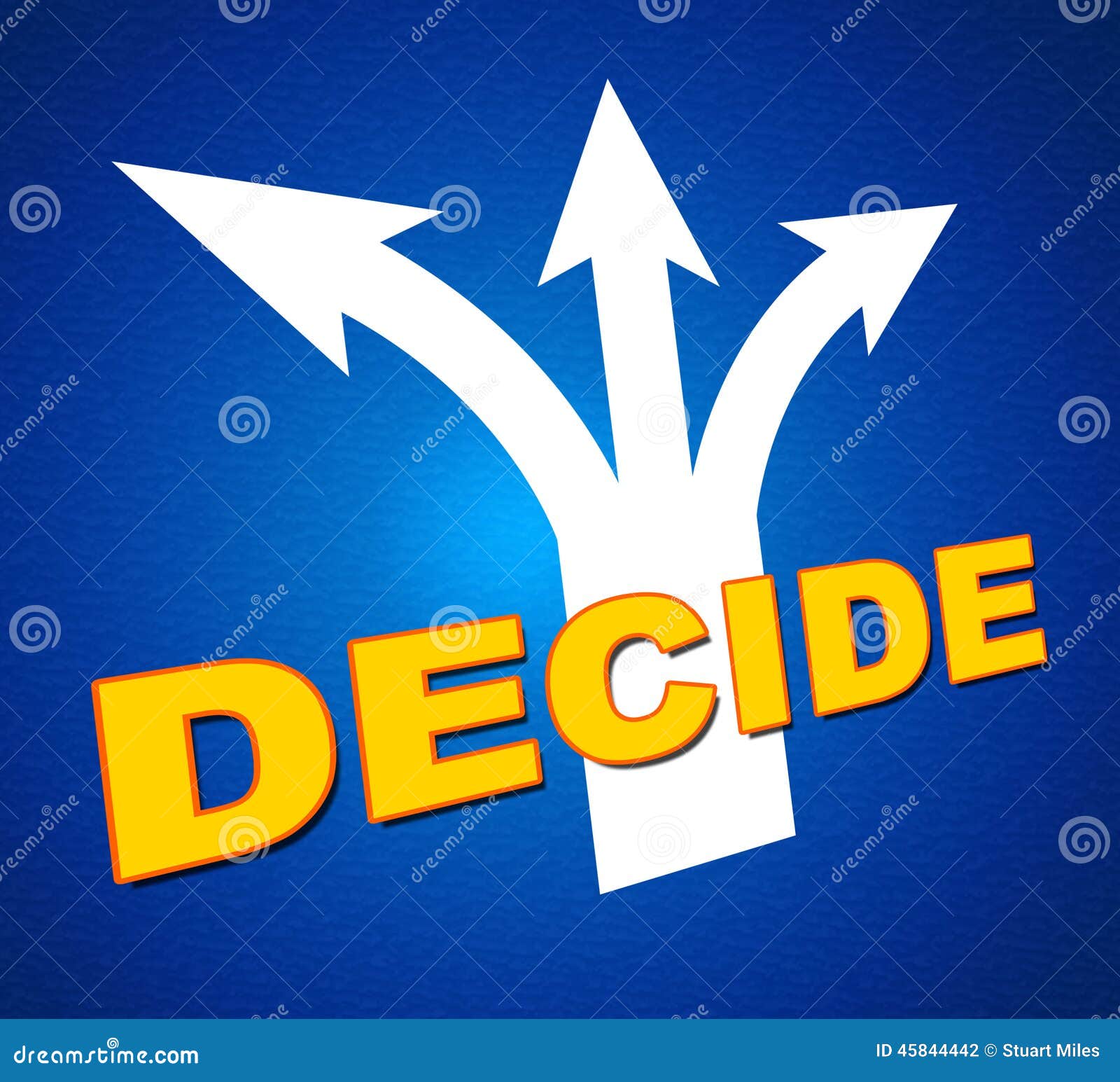 Decide Arrows Indicates Vote Indecisive and Choice Stock Illustration ...