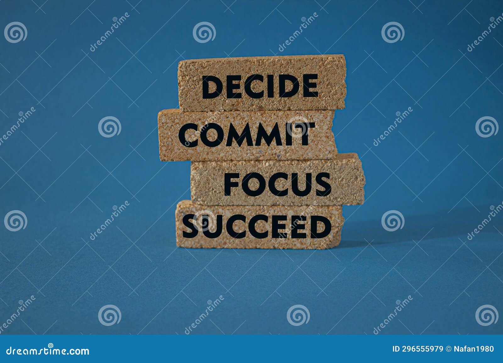 Decide Commit Focus Succeed Symbol. Concept Word Decide Commit Focus ...