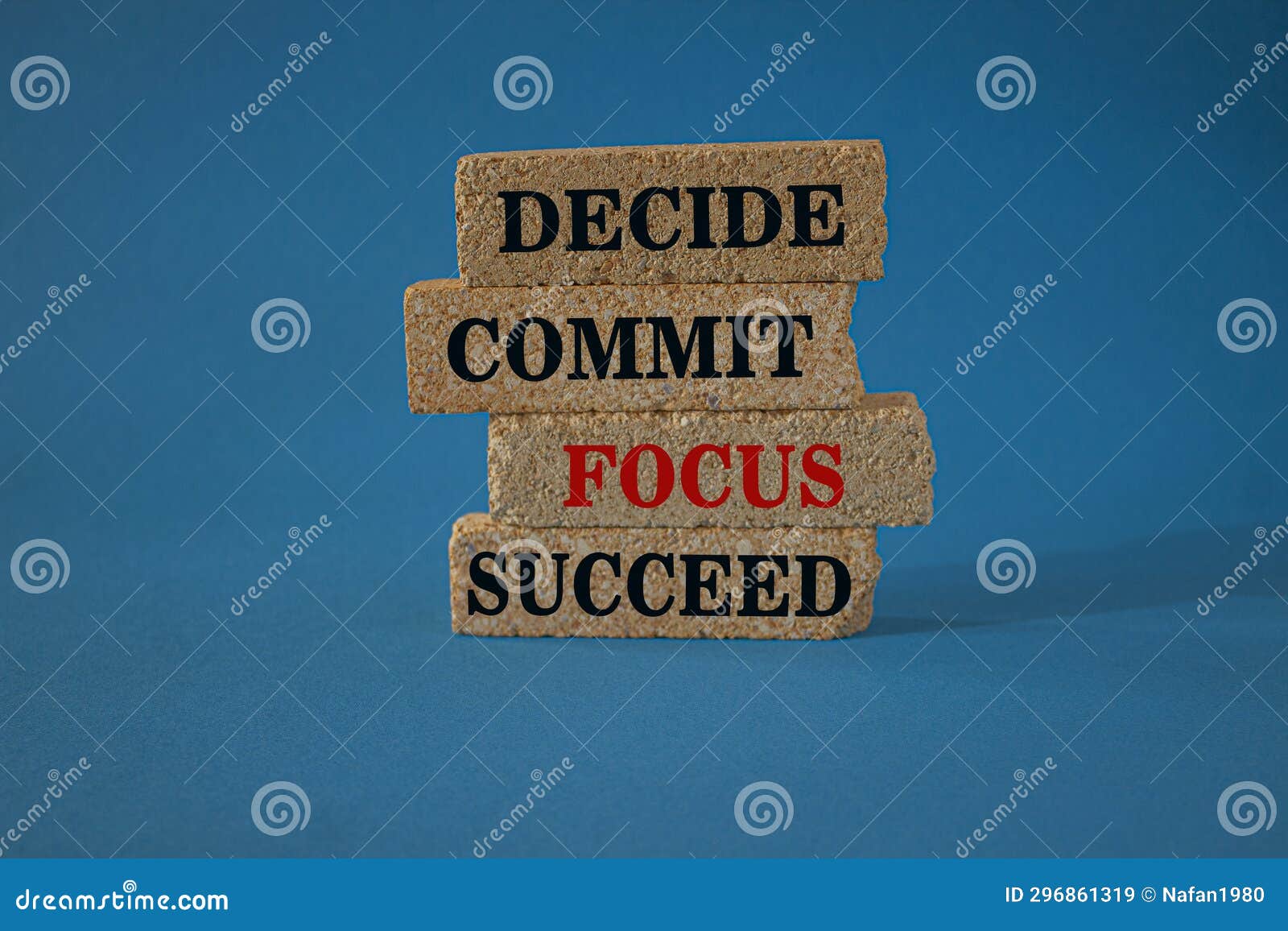 Decide Commit Focus Succeed Symbol. Concept Word Decide Commit Focus ...