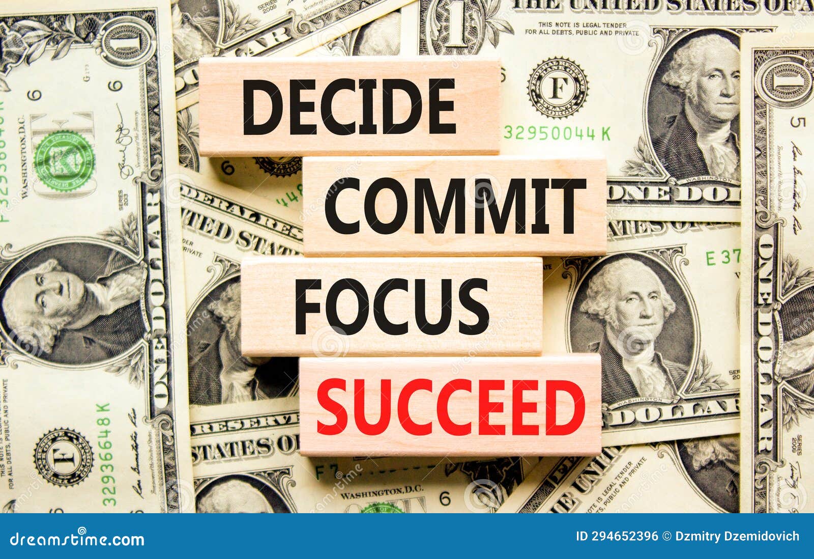 Decide Commit Focus Succeed Symbol. Concept Word Decide Commit Focus ...
