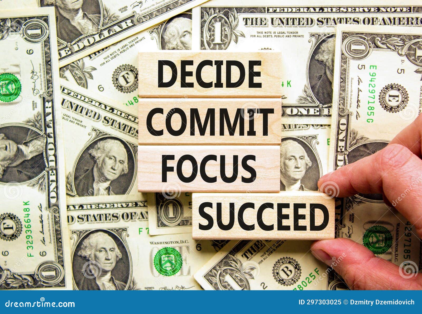 Decide Commit Focus Succeed Symbol. Concept Word Decide Commit Focus ...
