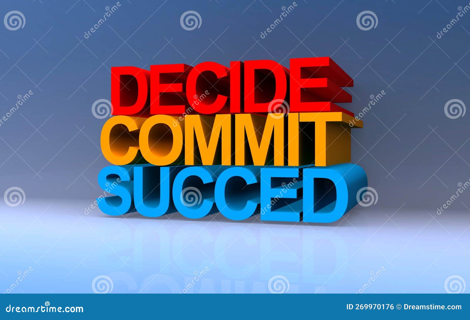 Decide Commit Focus Success. Inspiration And Motivation Quote Vector ...