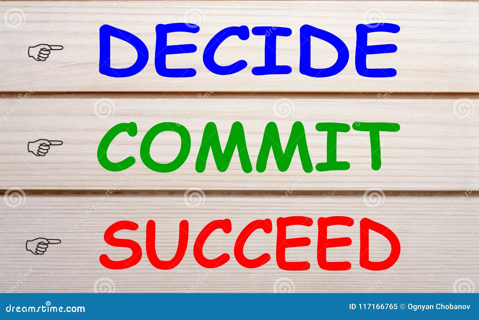 Decide Commit Succeed Concept Stock Image - Image of hope, inspiration ...