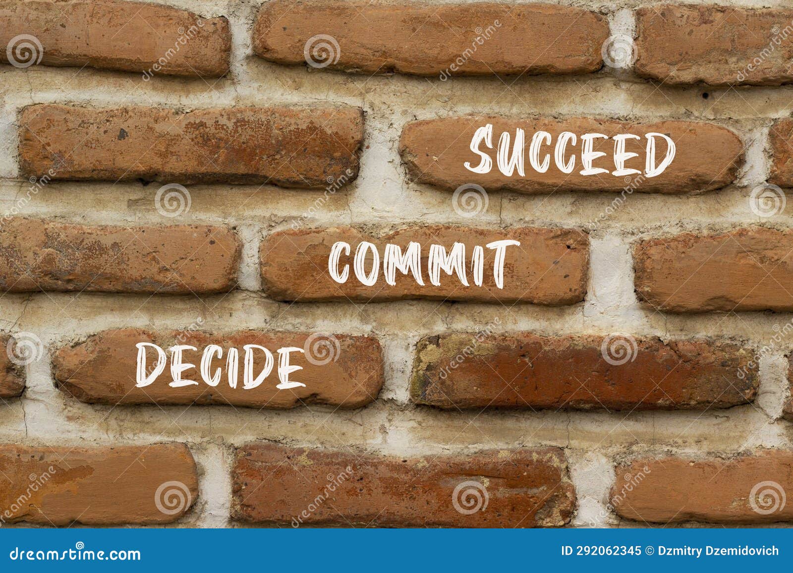 Decide Commit Succeed Symbol. Concept Word Decide Commit Succeed on ...