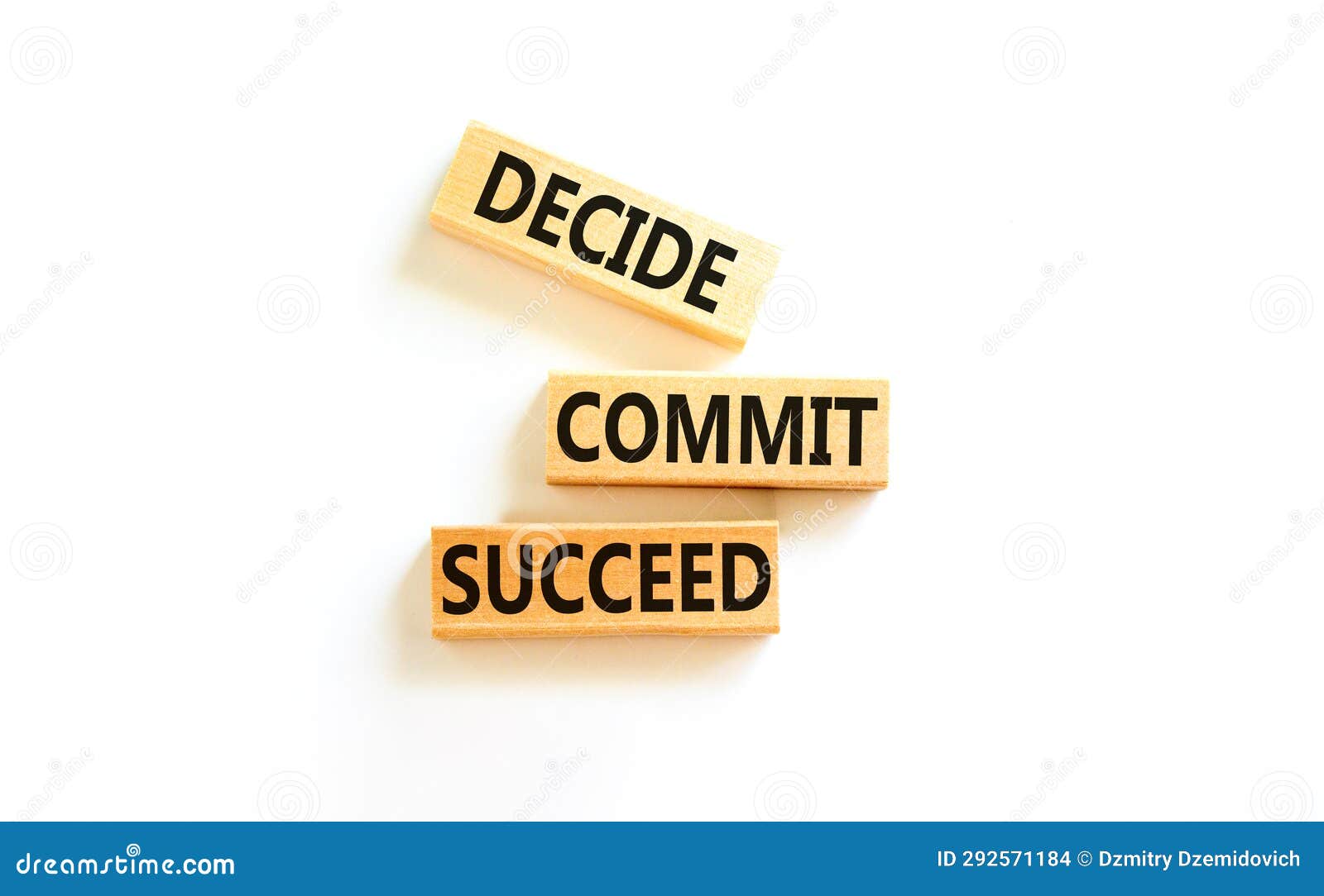 Decide Commit Succeed Symbol. Concept Word Decide Commit Succeed on ...