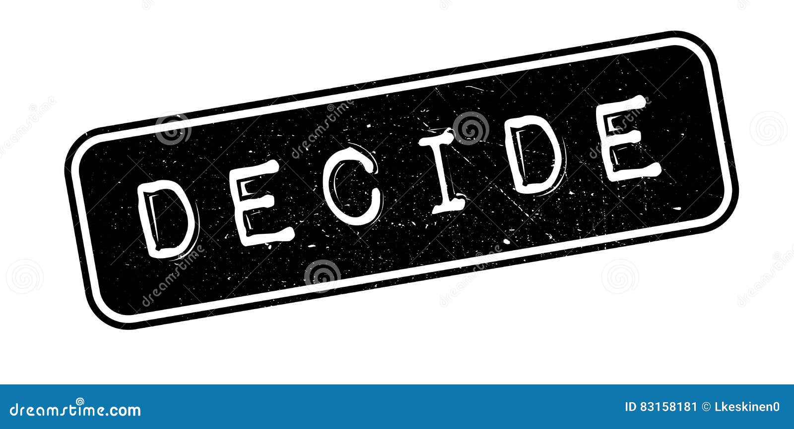 Decide rubber stamp stock illustration. Illustration of determine ...
