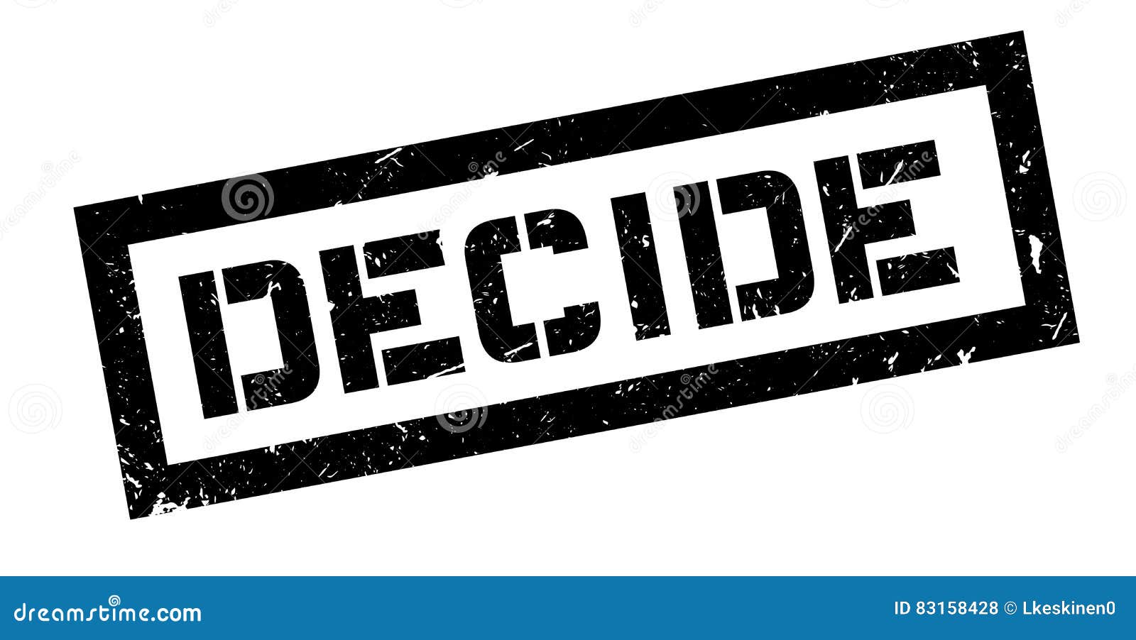 Decide rubber stamp stock illustration. Illustration of appoint - 83158428