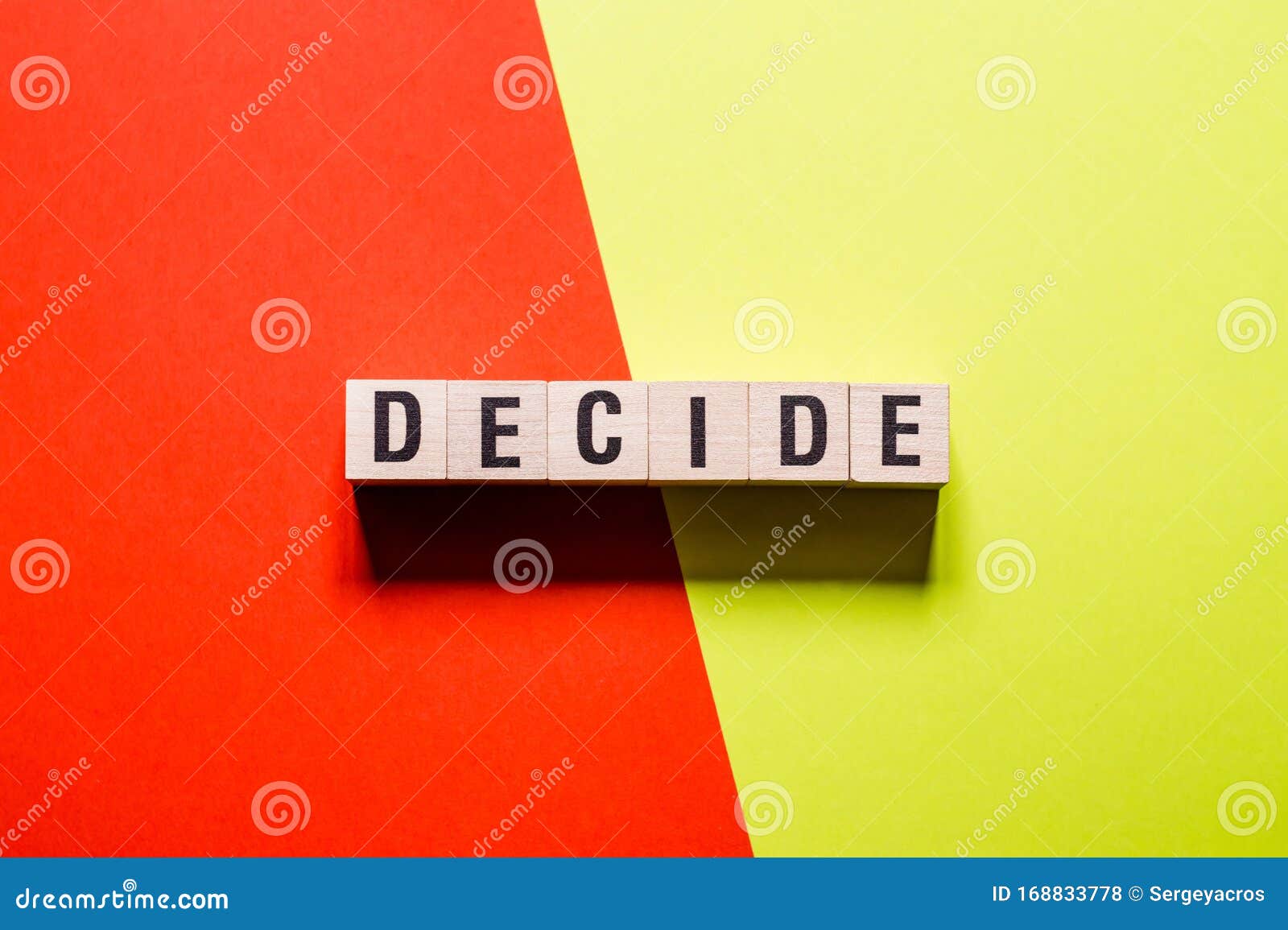 Decide Word Concept on Cubes Stock Photo - Image of arbitration ...