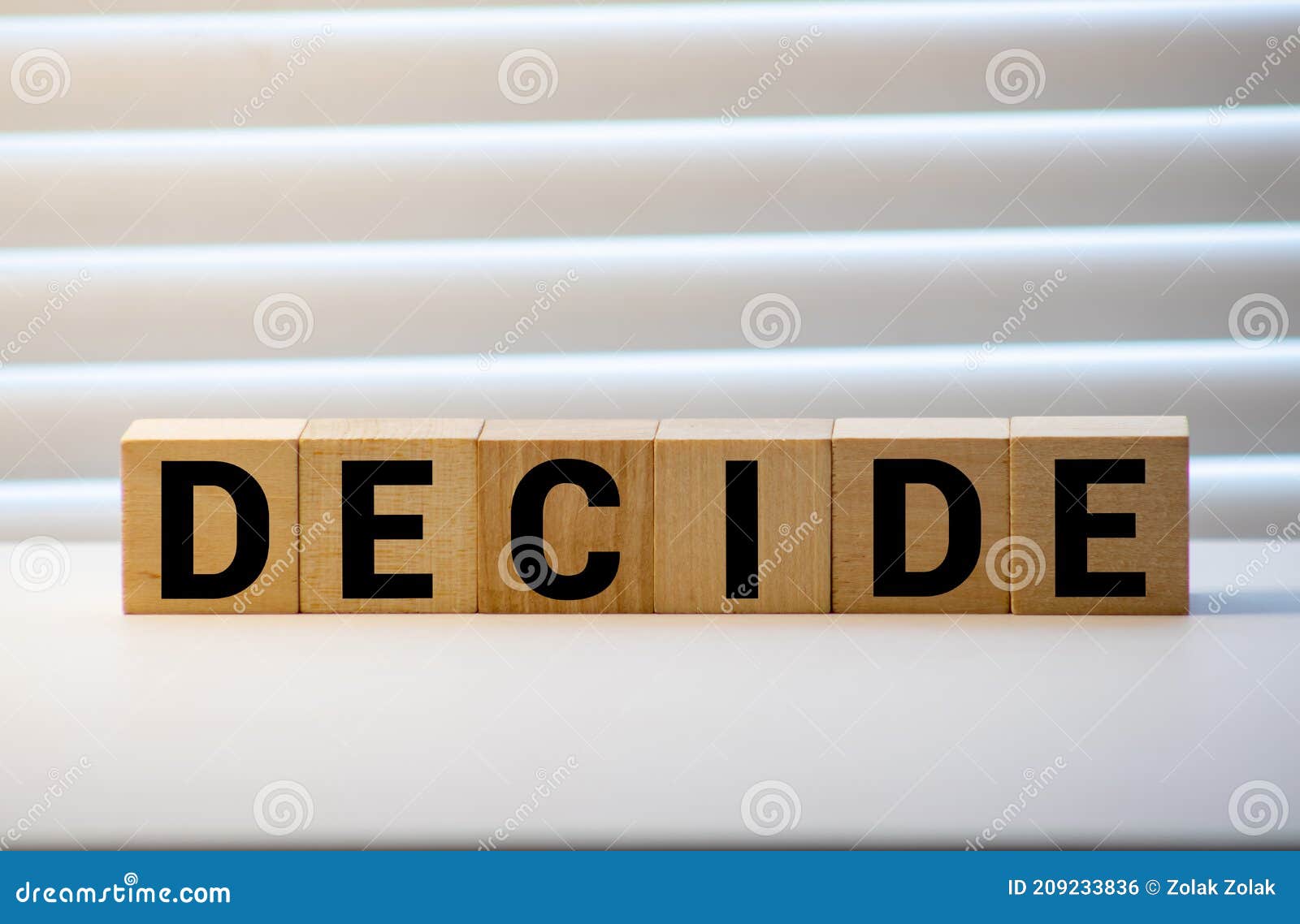 Decide Word on Wooden Cubes Stock Photo - Image of alphabet, idea ...