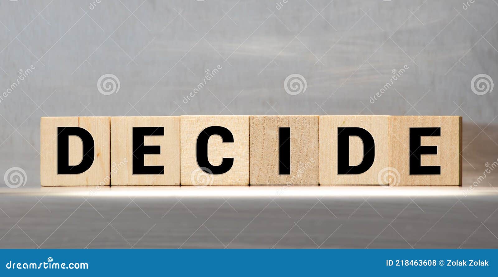 Decide Word on Wooden Cubes, Business Concept. Stock Photo - Image of ...