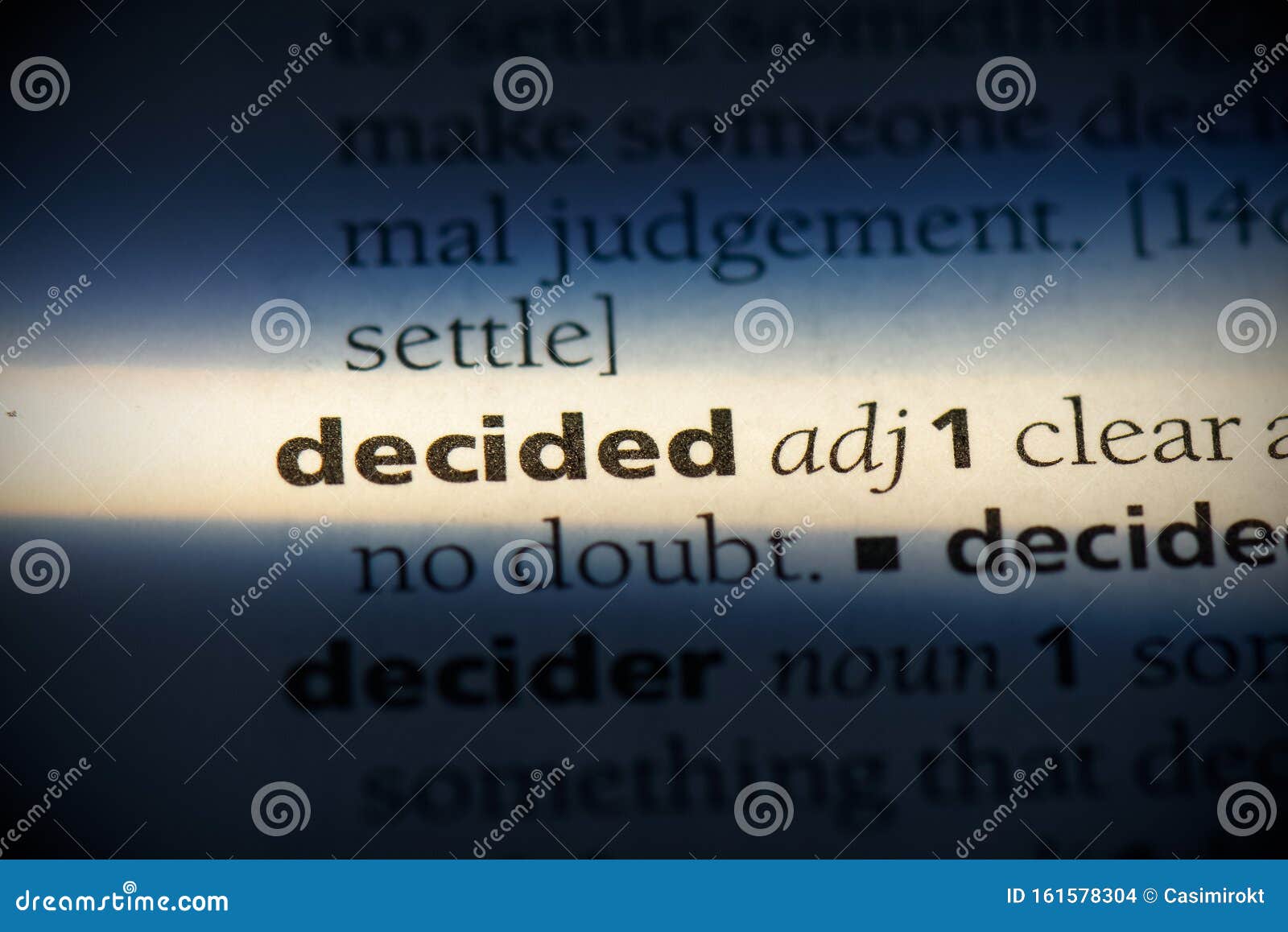 Decided stock photo. Image of education, focus, info - 161578304