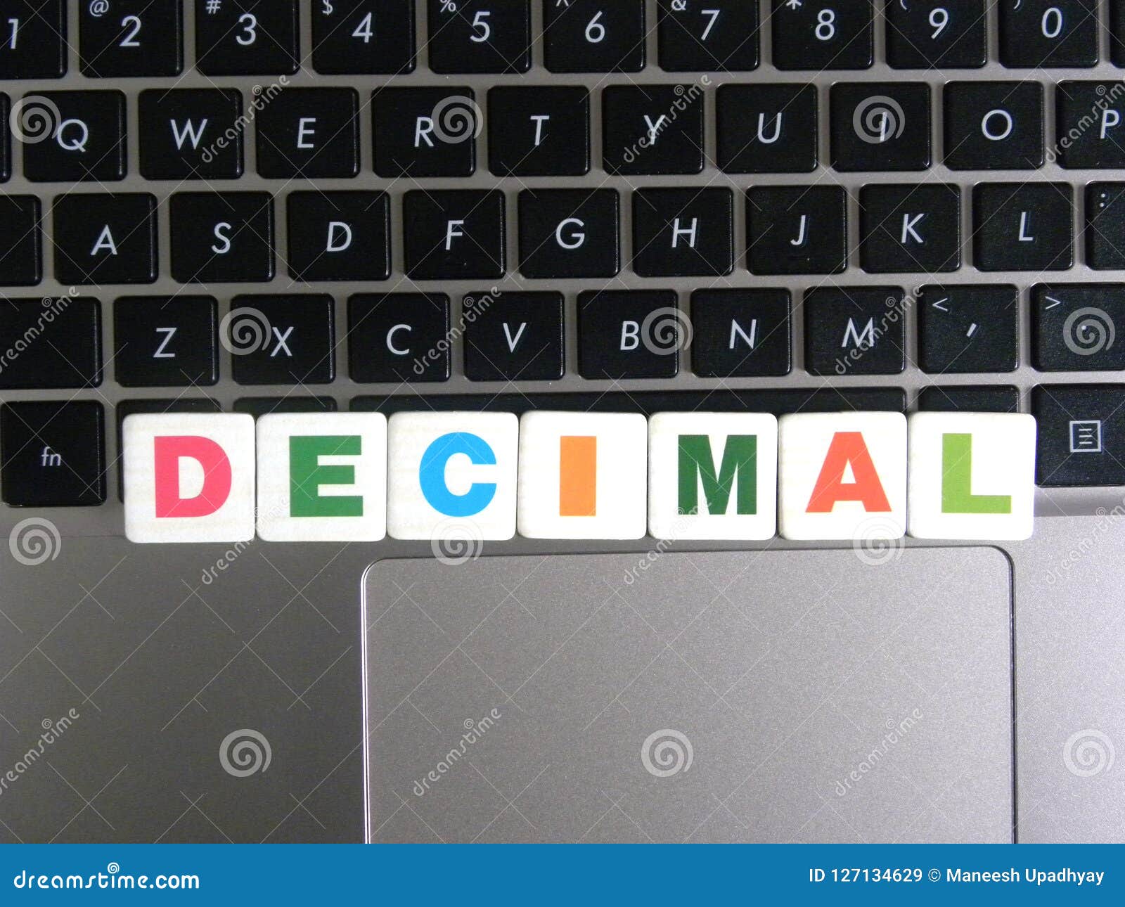 Decimal Da Palavra No Fundo Do Teclado Imagem de Stock - Imagem de ...