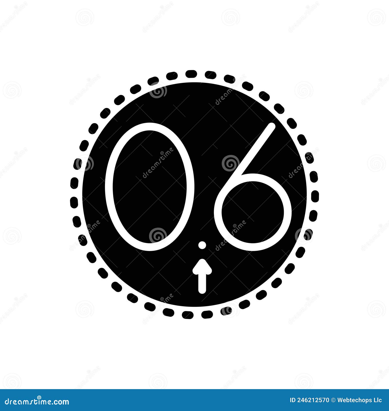 Black Solid Icon for Decimal, Metrical and Number Stock Vector ...