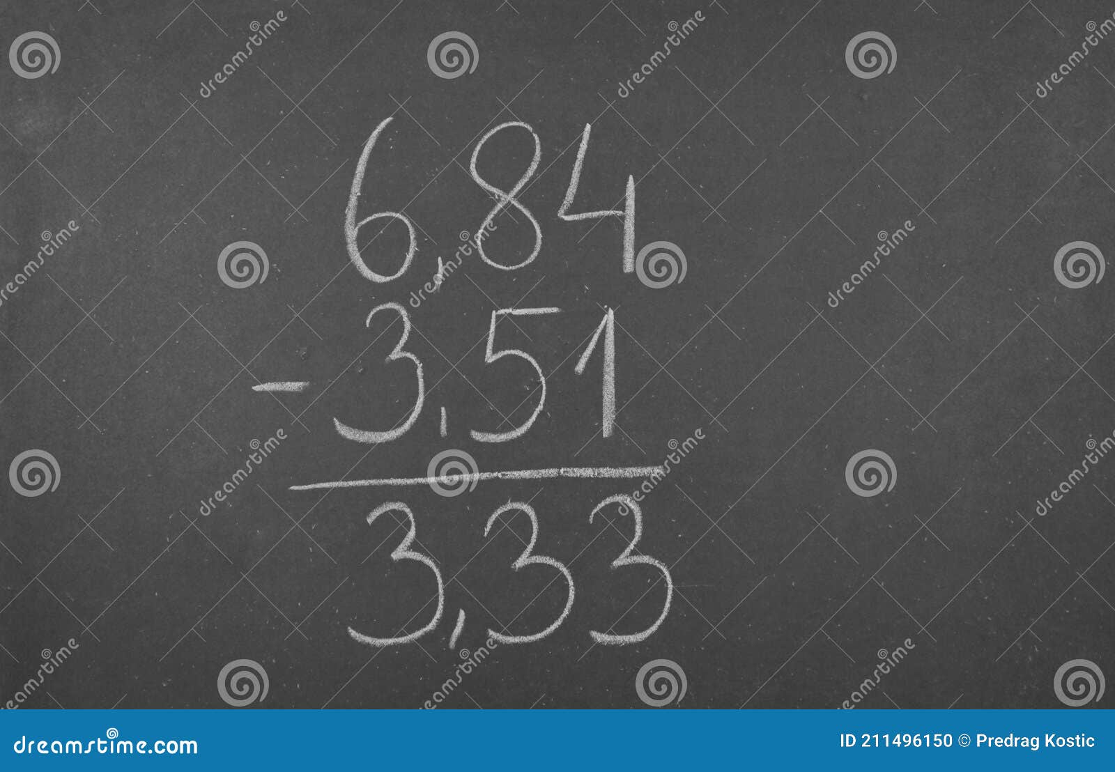 Decimal notation. stock photo. Image of number, math - 211496150
