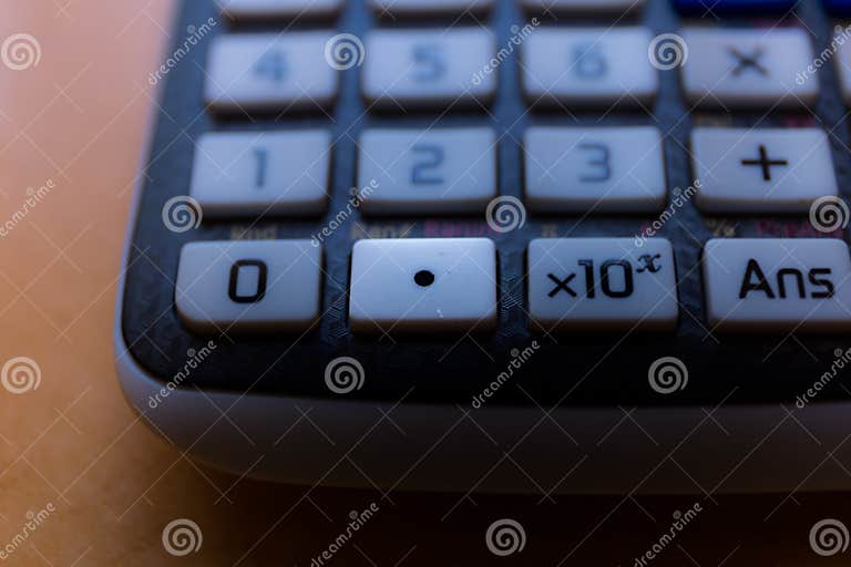 Decimal Point Key of the Keyboard of a Scientific Calculator Stock ...