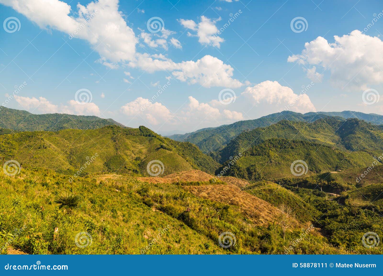 Decimated Deforestation Mountains Stock Image - Image of terrain ...