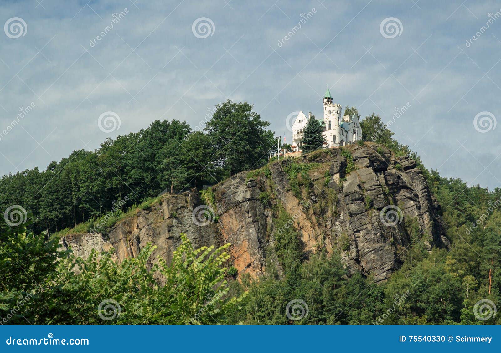 Decin Castle czech stock photo. Image of city, mansion - 75540330