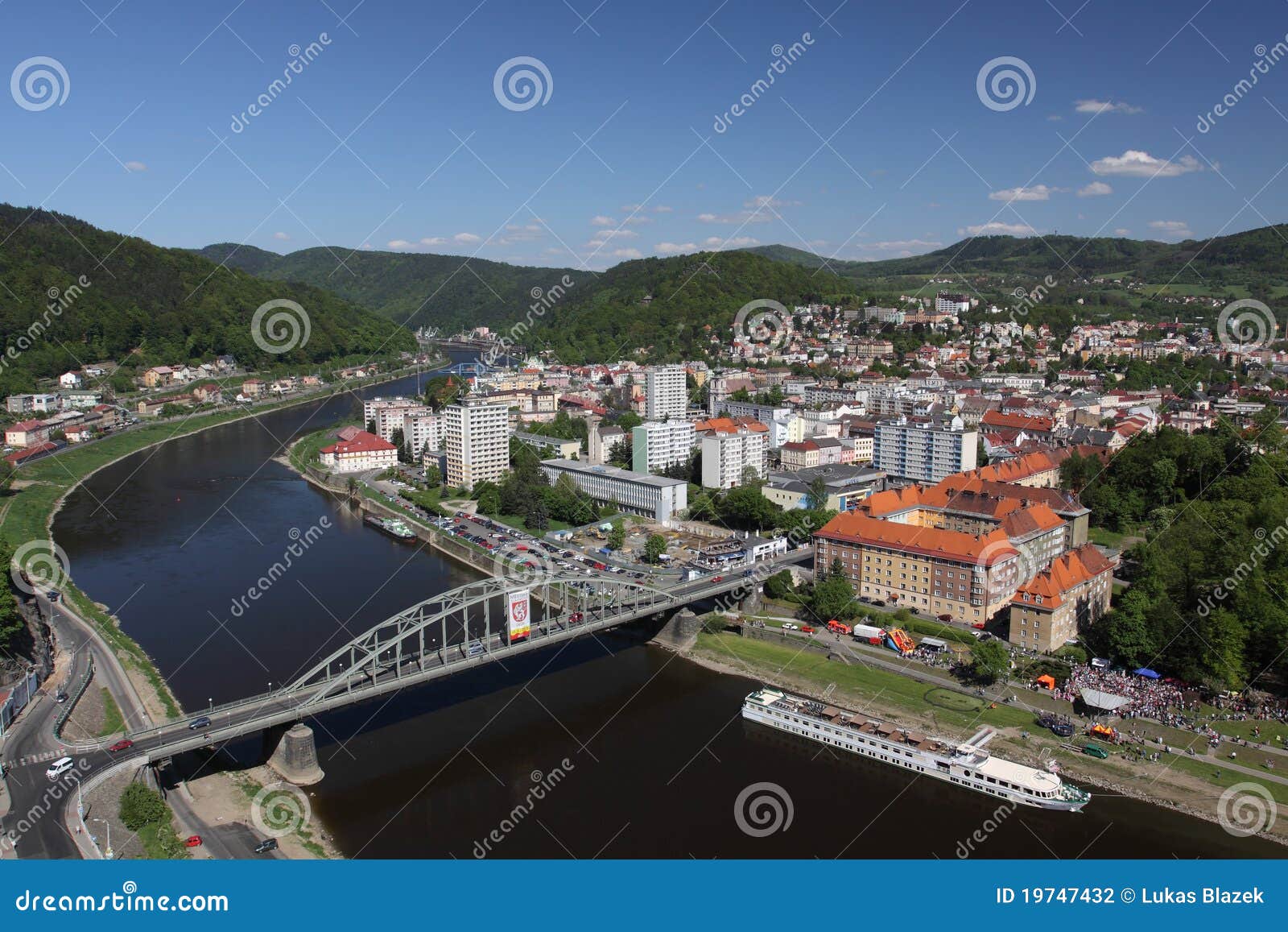 Decin panorama editorial photography. Image of estate - 19747432
