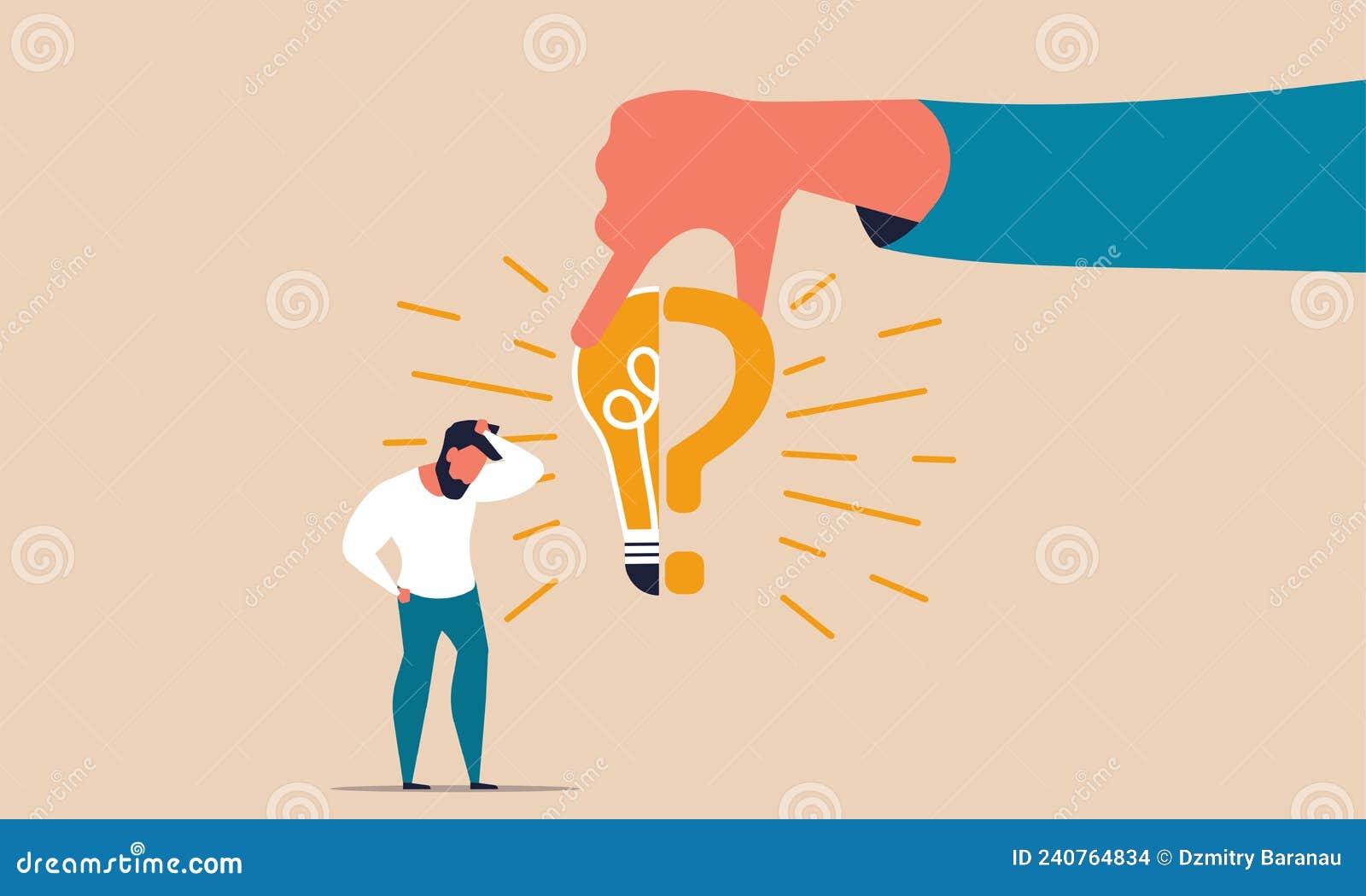 Decision Answer and Ask To Question Business Problem. Learning Concept ...