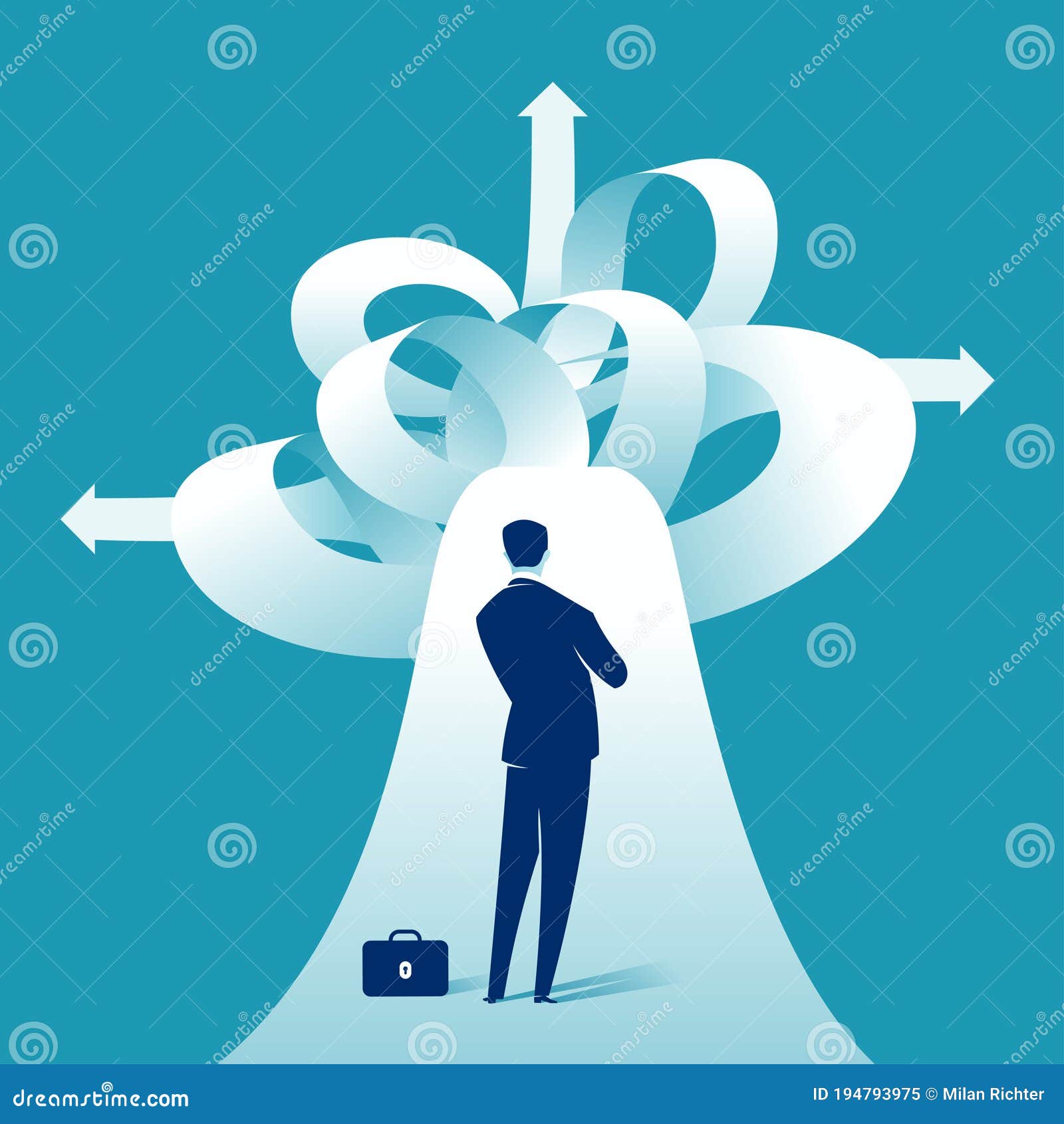 Decision. Choosing the Right Choice Stock Vector - Illustration of ...