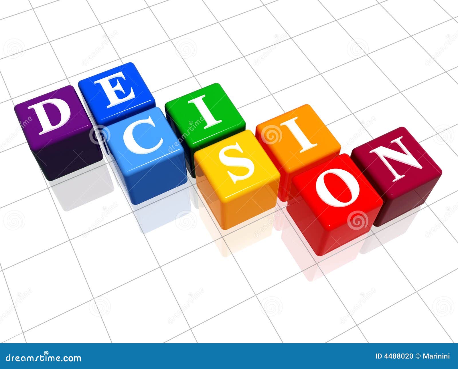 Decision in colour stock illustration. Illustration of orange - 4488020