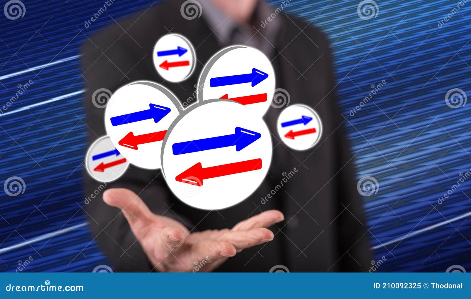 Concept of decision stock image. Image of choice, hand - 210092325