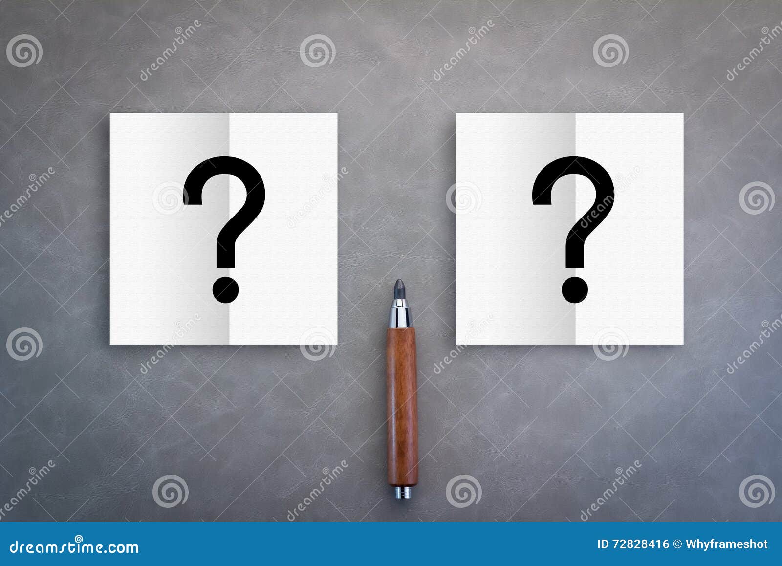 Decision Concept with Note Paper with Question Mark Symbol Stock Photo ...