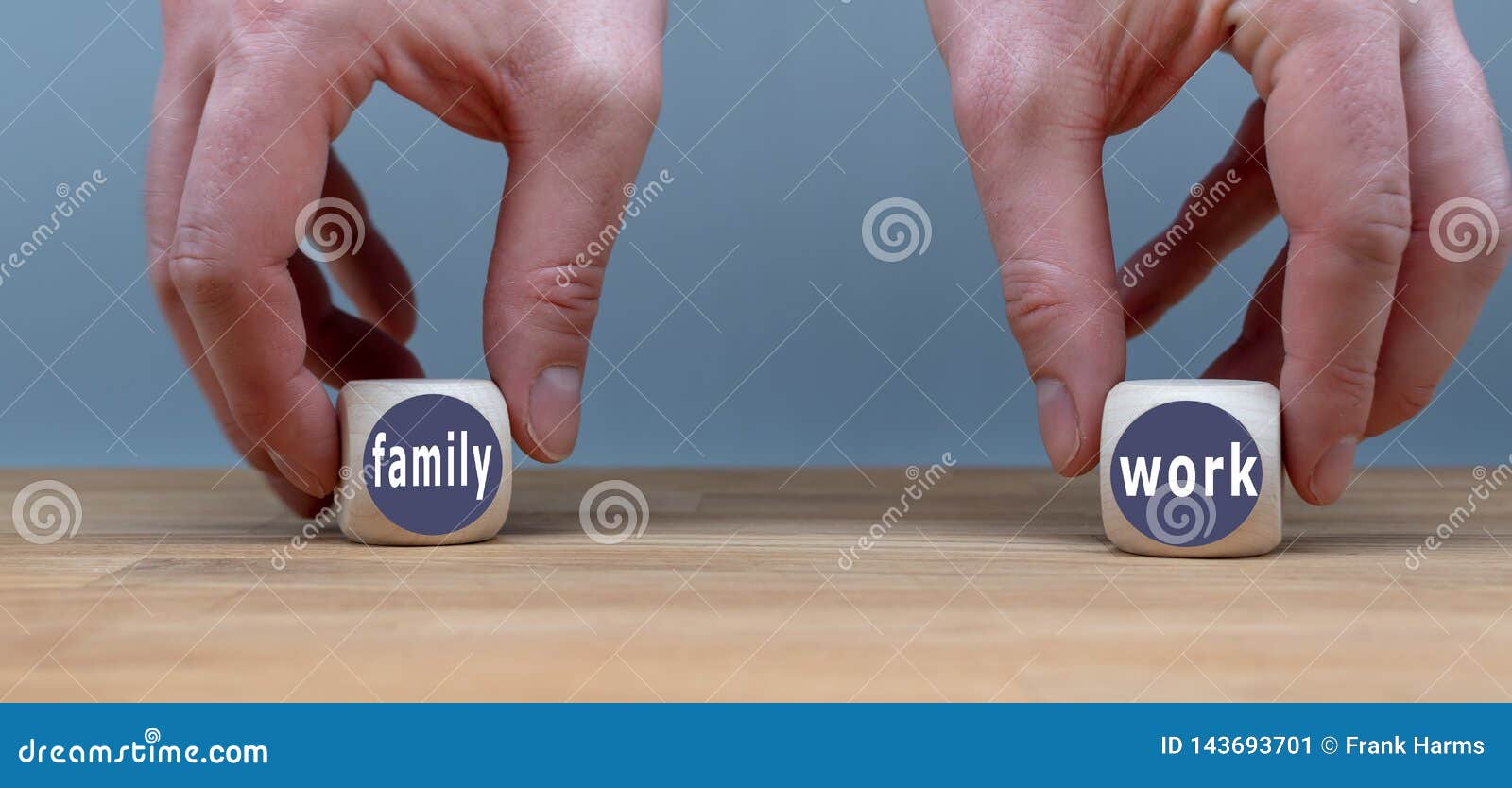 Decision between Family and Work. Stock Image - Image of conceptual ...