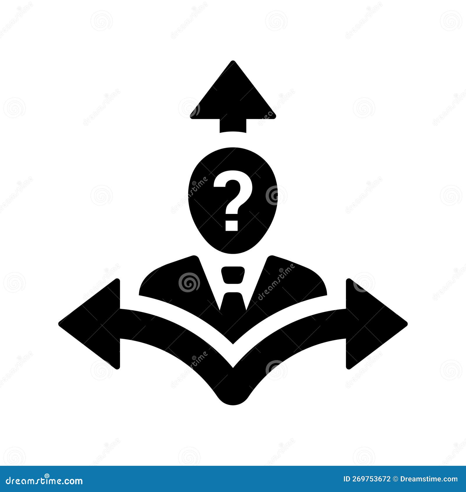 Decision icon stock illustration. Illustration of point - 269753672