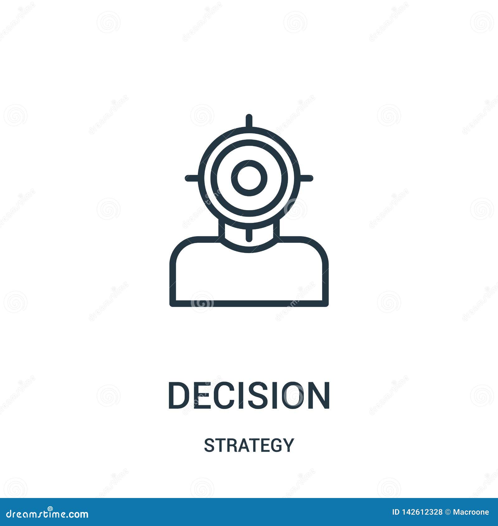 Decision Icon Vector from Strategy Collection. Thin Line Decision ...