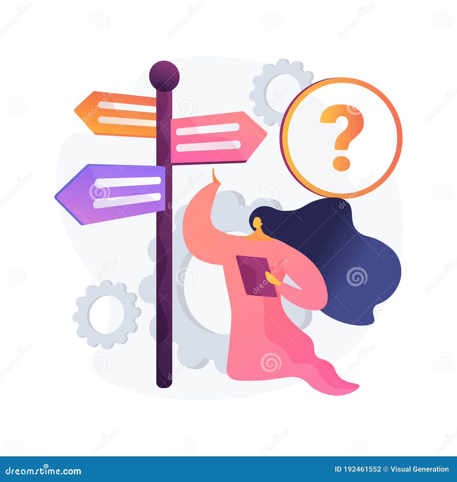 Decision Making Abstract Concept Vector Illustration. Stock Vector ...