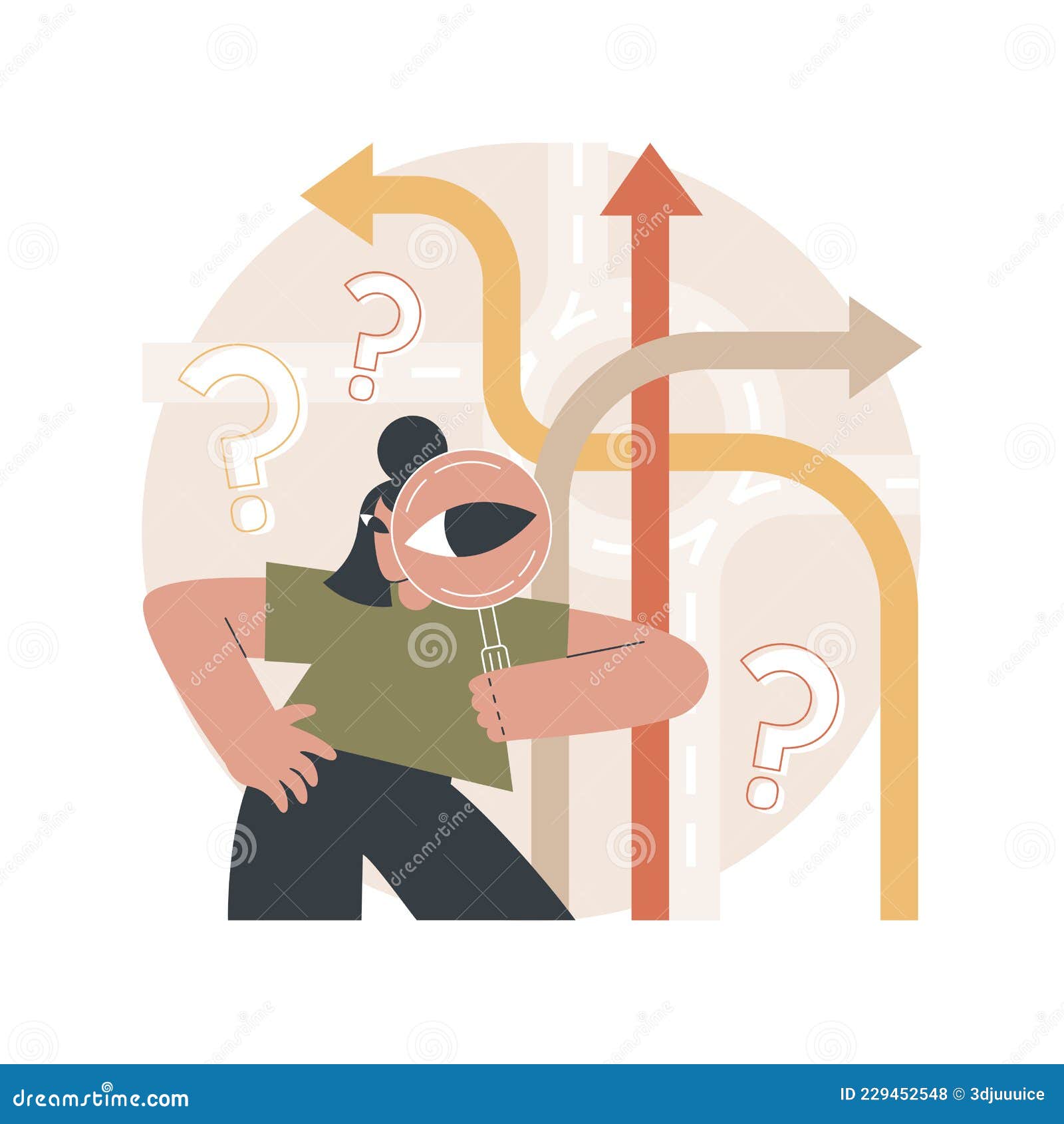Decision Making Abstract Concept Vector Illustration. Stock Vector ...