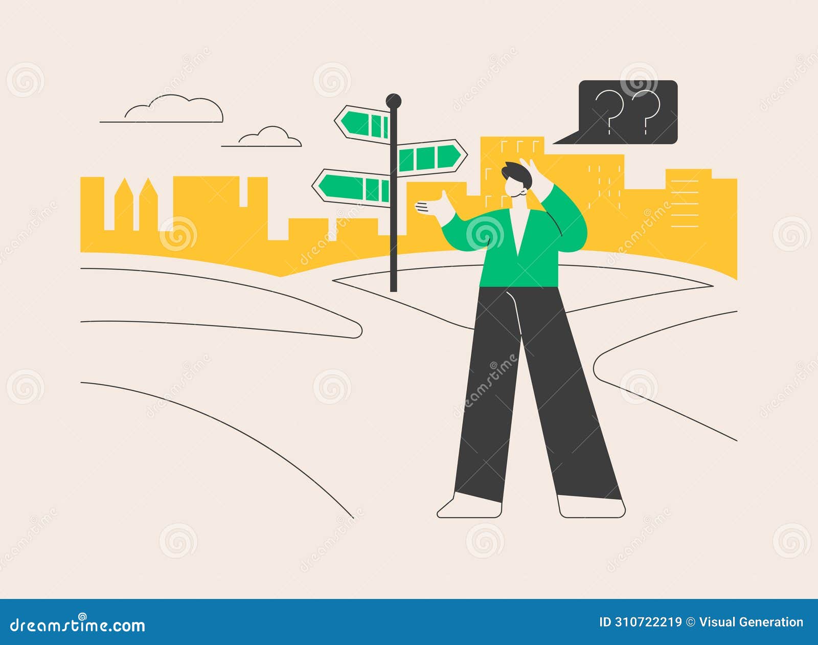 Decision Making Abstract Concept Vector Illustration. Stock ...