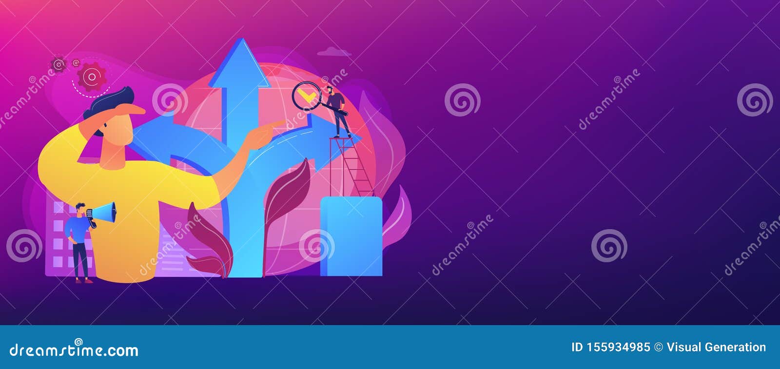 Decision Making Concept Banner Header. Stock Vector - Illustration of ...