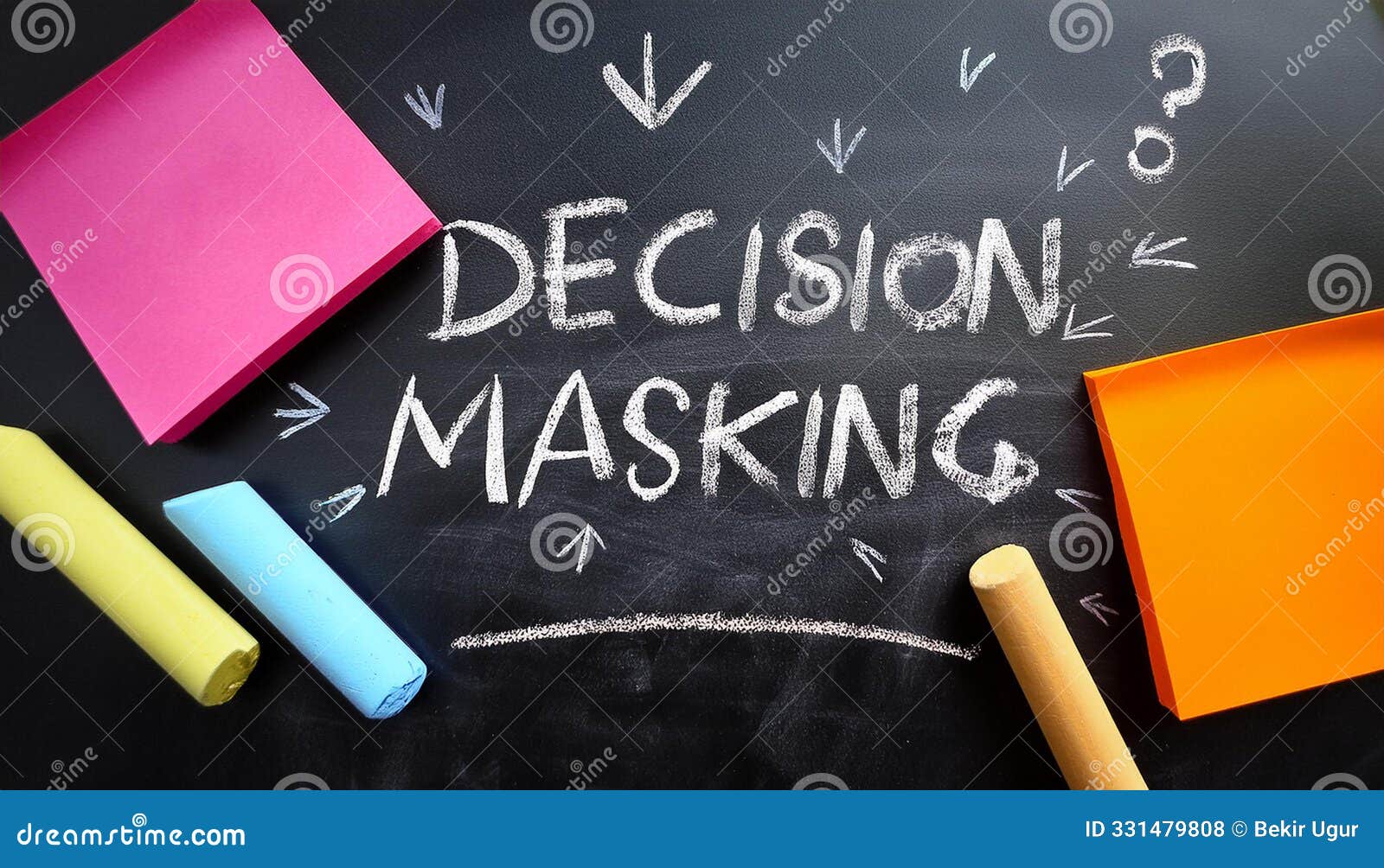 Decision Making Concept on Blackboard. Stock Photo - Image of label ...