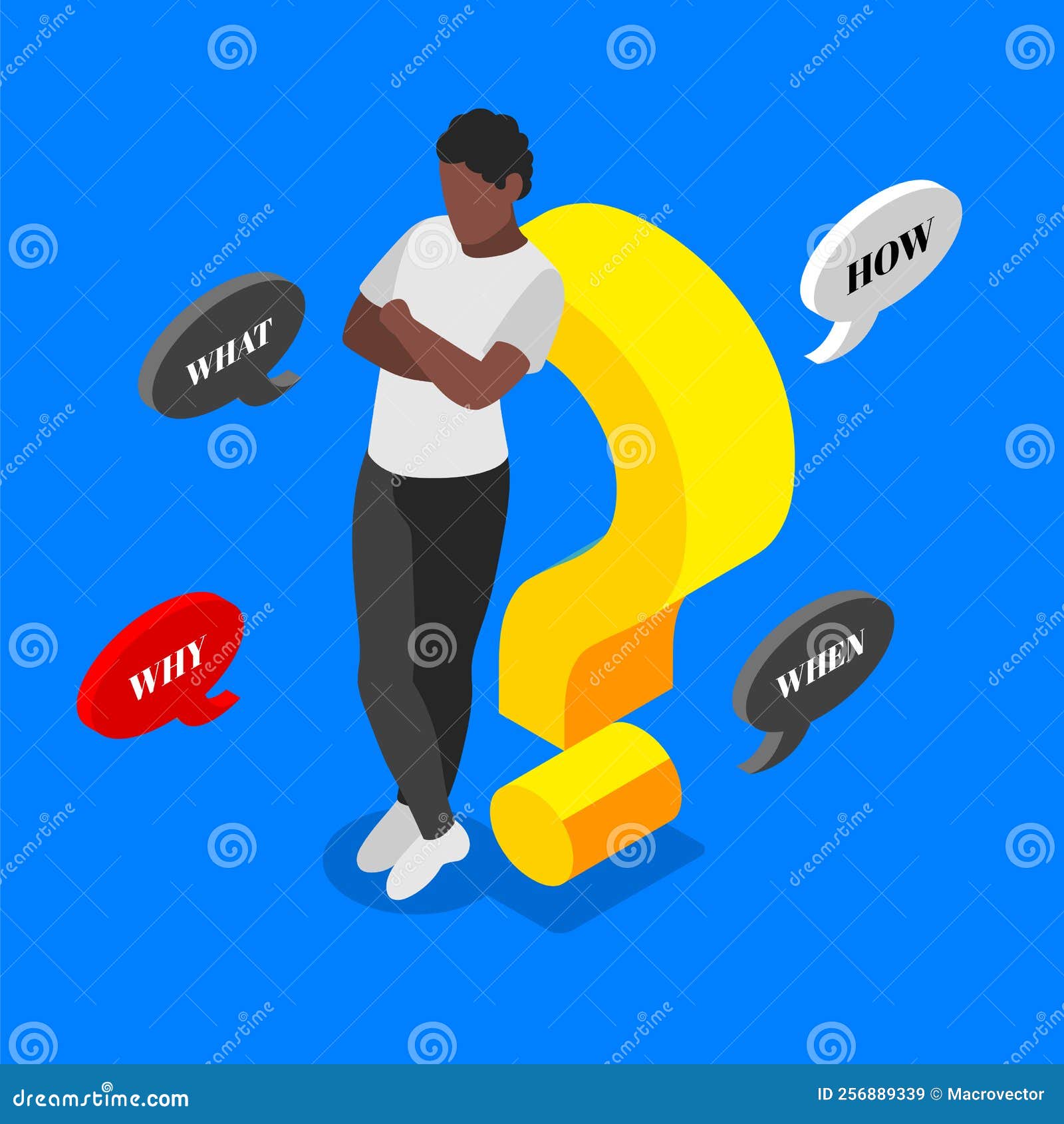 Decision Making Concept Isometric Stock Vector - Illustration of ...