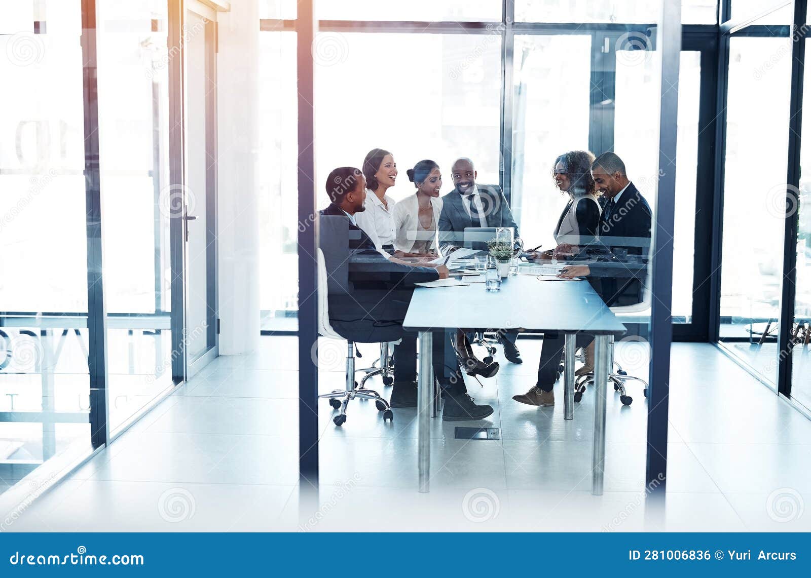 Decision Making Done As a Unit. a Team of Professionals Having a ...