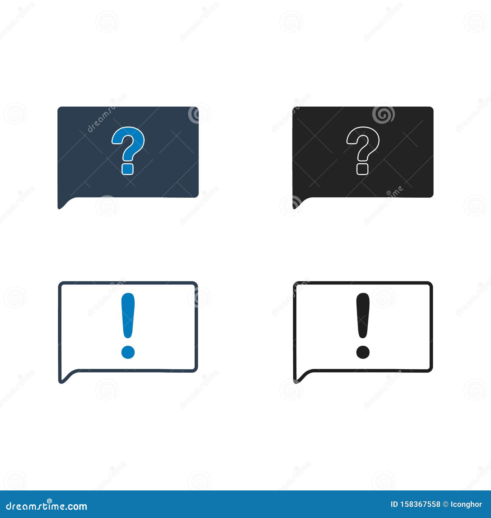 Decision Making Icon set. stock vector. Illustration of right - 158367558