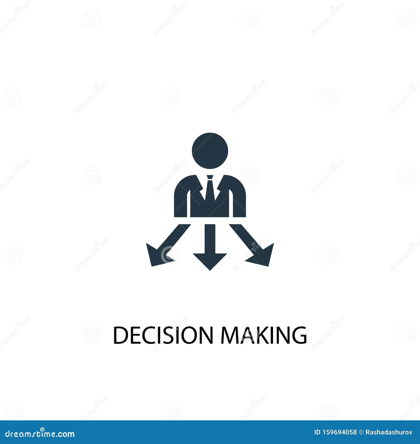 Decision Making Icon. Simple Element Stock Vector - Illustration of ...