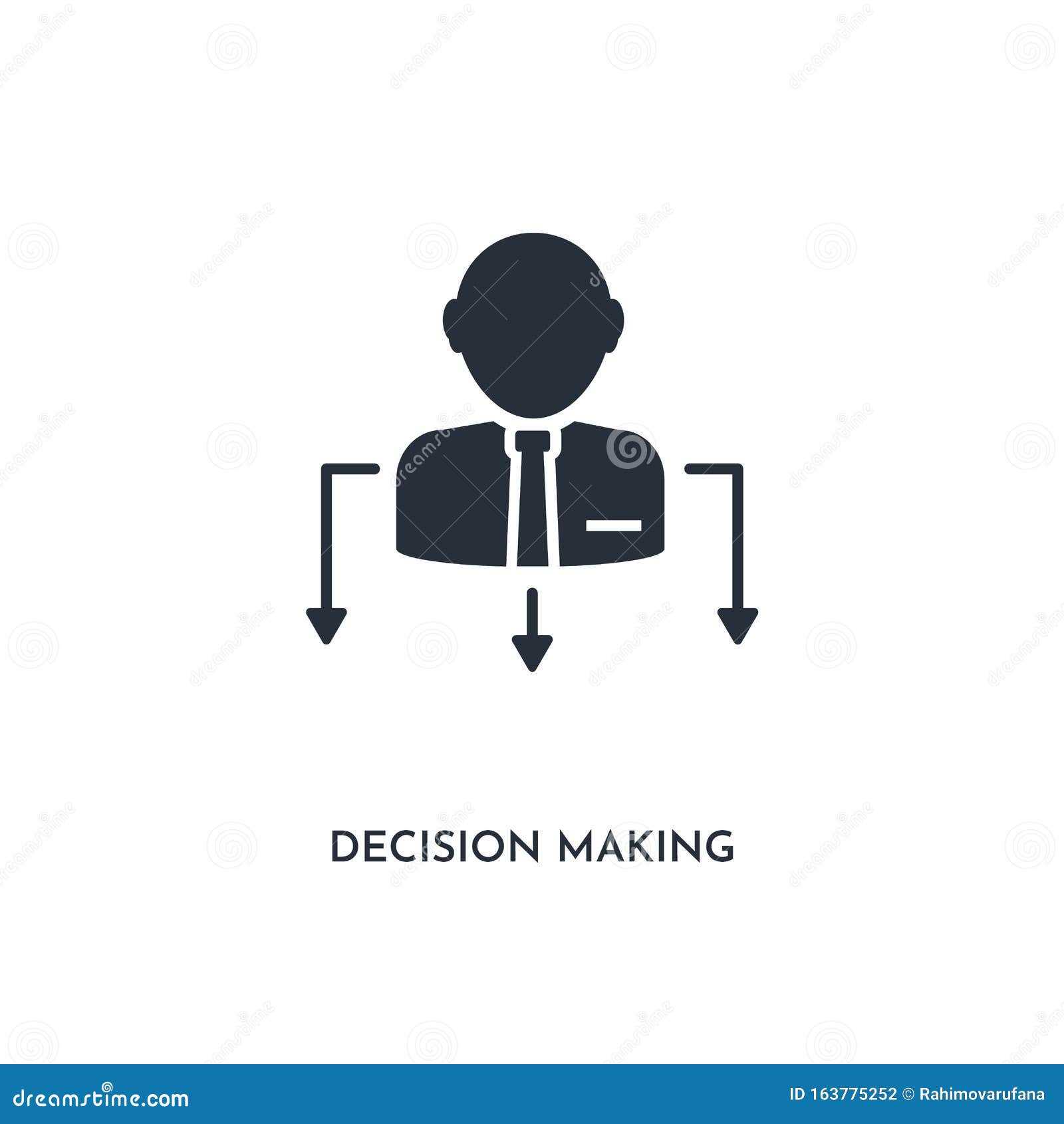 Decision Making Icon. Simple Element Illustration. Isolated Trendy ...