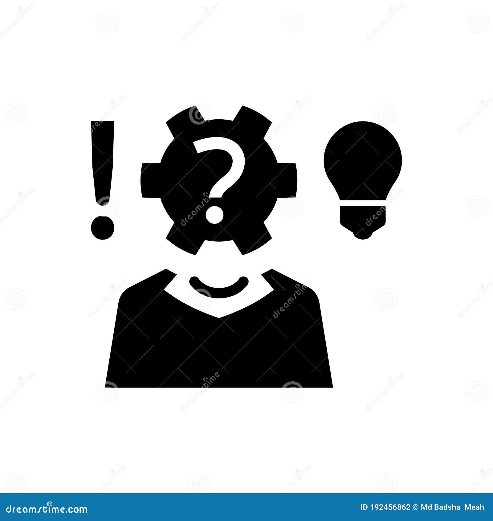 Decision Making Process Icon Stock Vector - Illustration of making ...