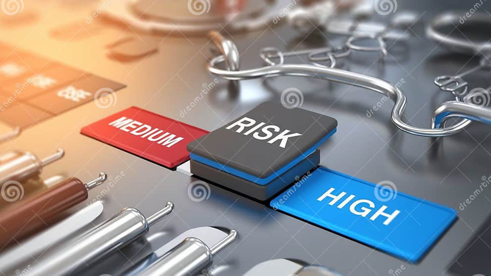 Decision Making Process, Risk Management. Button with the Word Risk ...